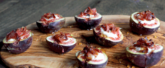 Goat Cheese Stuffed Figs